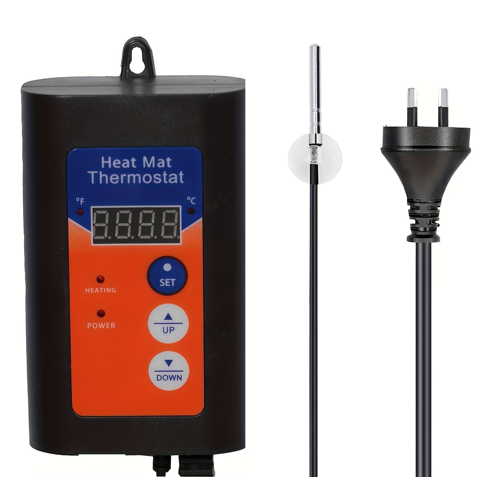 40-108°F, 8.3A 1000W Digital Heat Mat Thermostat Controller for Seed ...