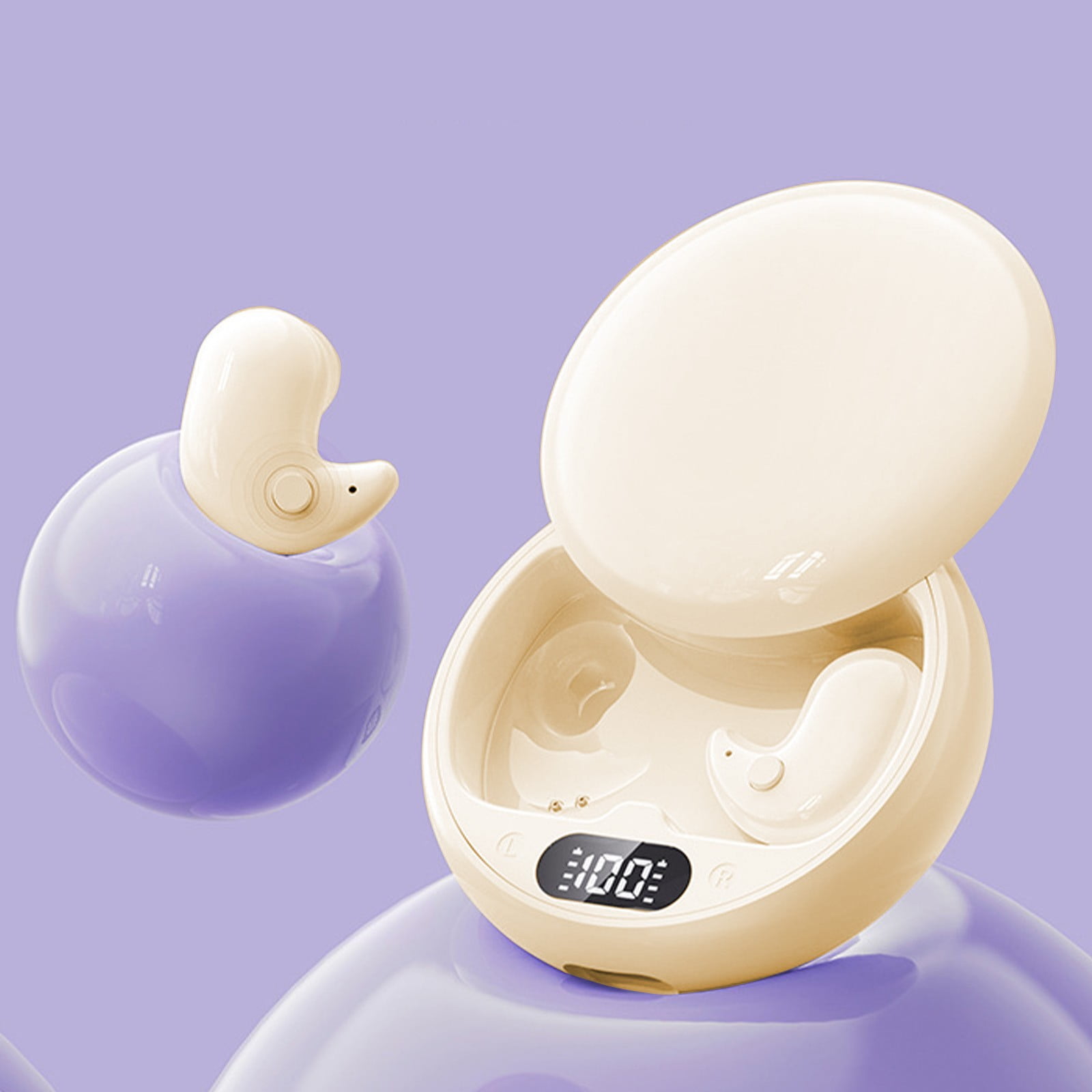 Digital Wireless Bluetooth Headset, In-Ear Noise Cancelling Bluetooth ...