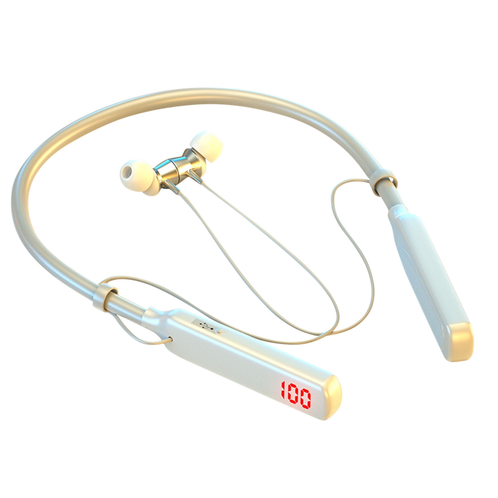 Digital Wireless Bluetooth Sweat Proof Headset Neck Hanging Sports ...