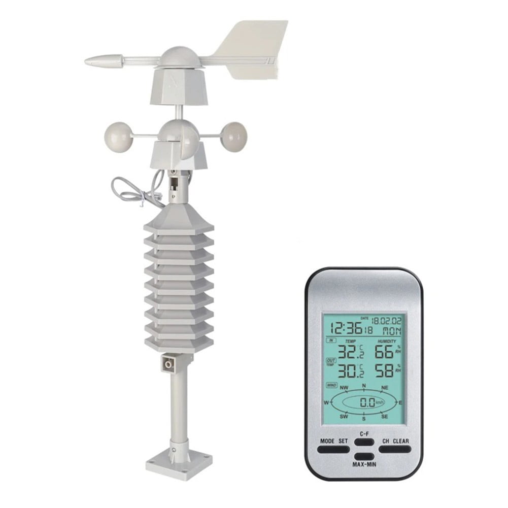 Digital Wireless Weather Meter Small Weather Station 433MHz Wireless ...