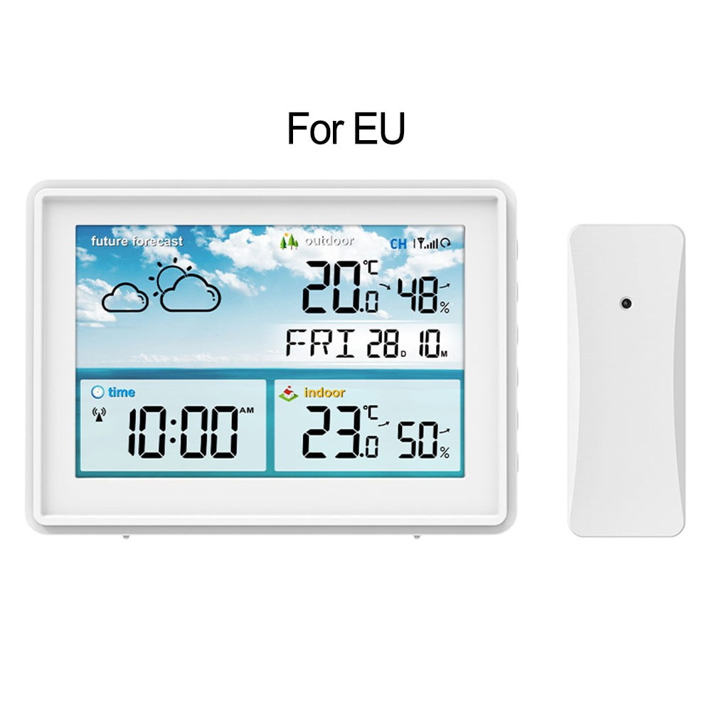 Digital Wireless Weather Station Indoor Outdoor Thermometer Hygrometer ...