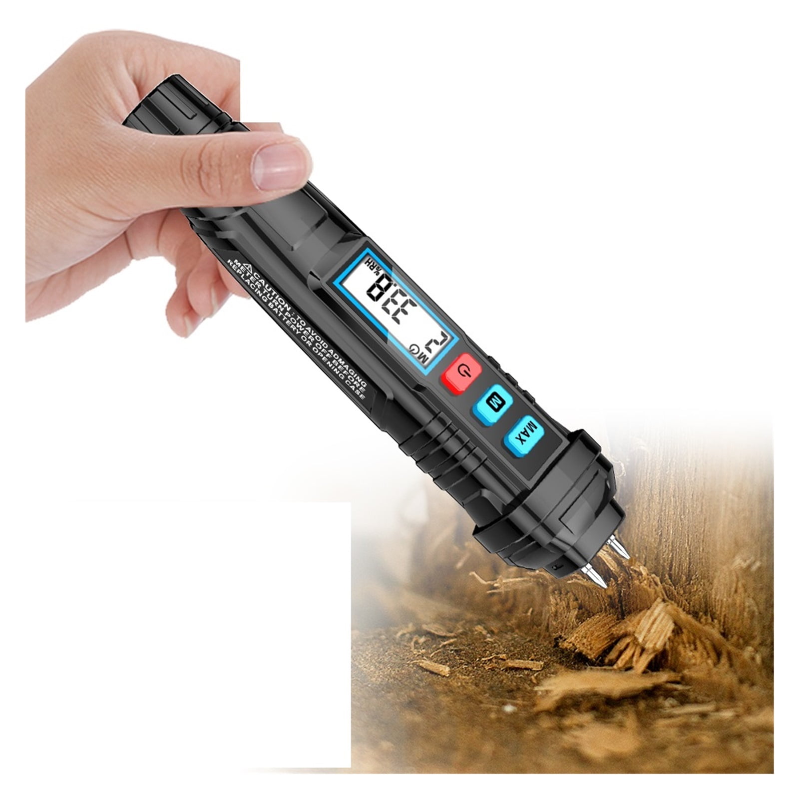 Digital Wood Moisture Meter Humidity Tester Timber Hygrometer Concrete ...