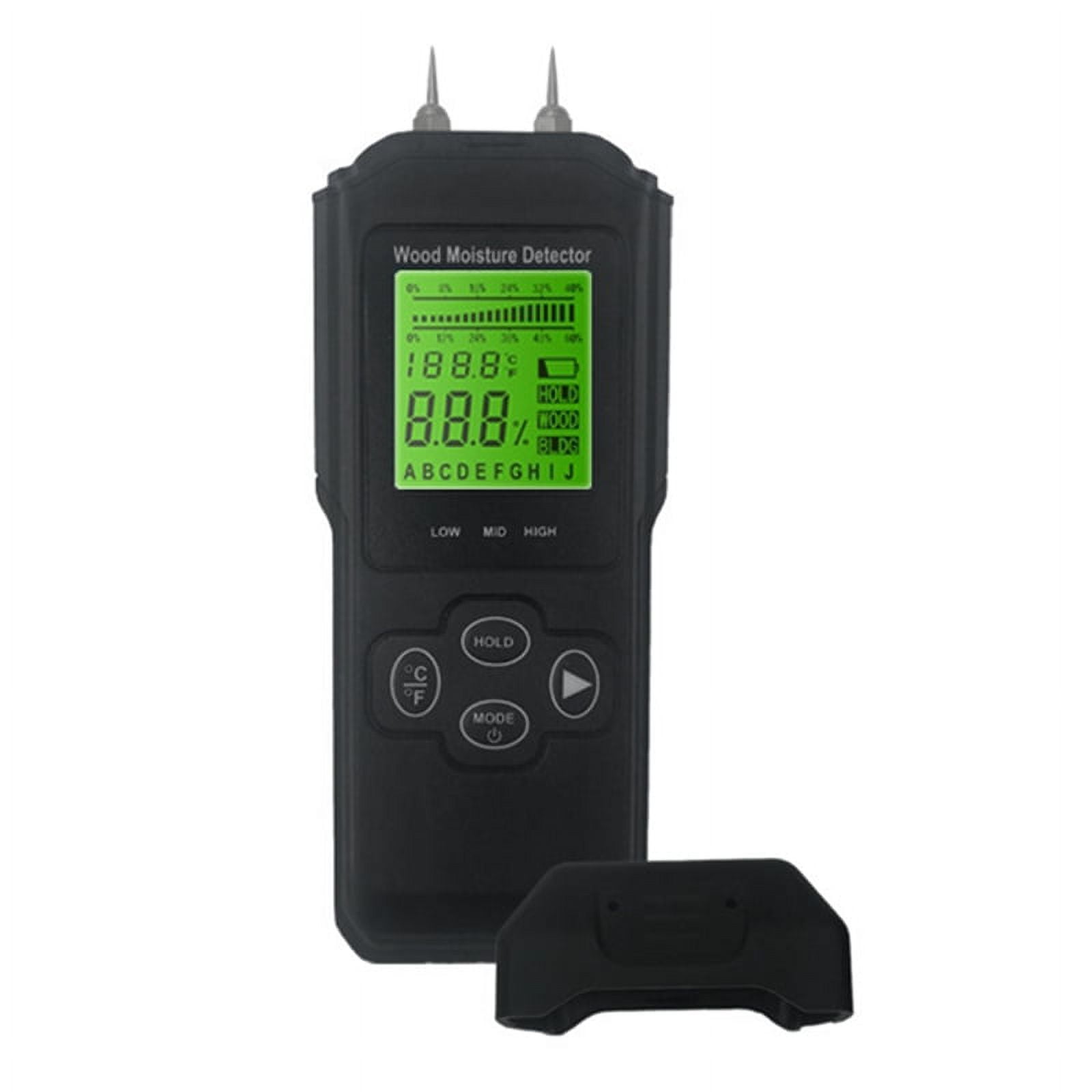 Digital Wood Moisture Meter Inductive Hygrometer Analog Dual Display ...