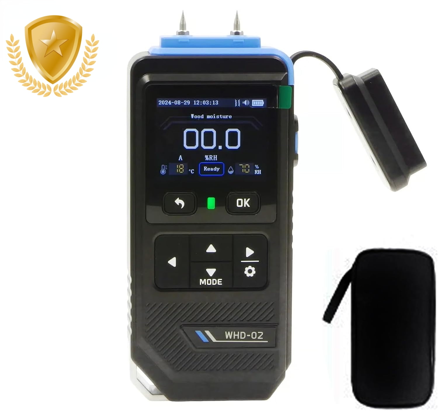 Digital Wood Moisture Meter with Needle Probe, Wood Moisture Meter ...
