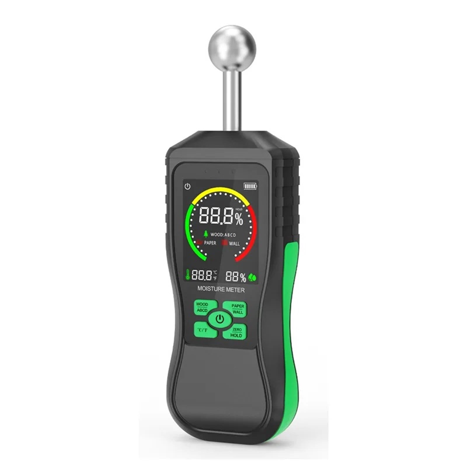 Digital Wood Moisture Meter Non-contact Timber Damp Detector LCD Screen ...