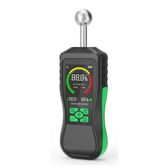 Digital Wood Moisture Meter Non-contact Timber Damp Detector LCD Screen ...