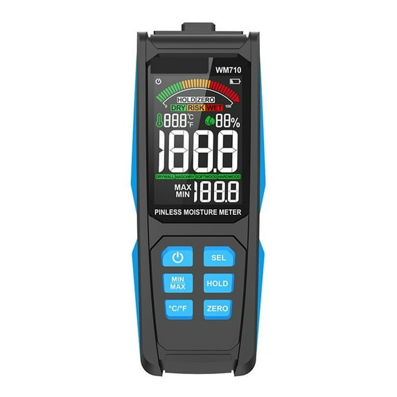 Digital Wood Moisture Meter Non-destructive Inductive Hygrometer Analog ...