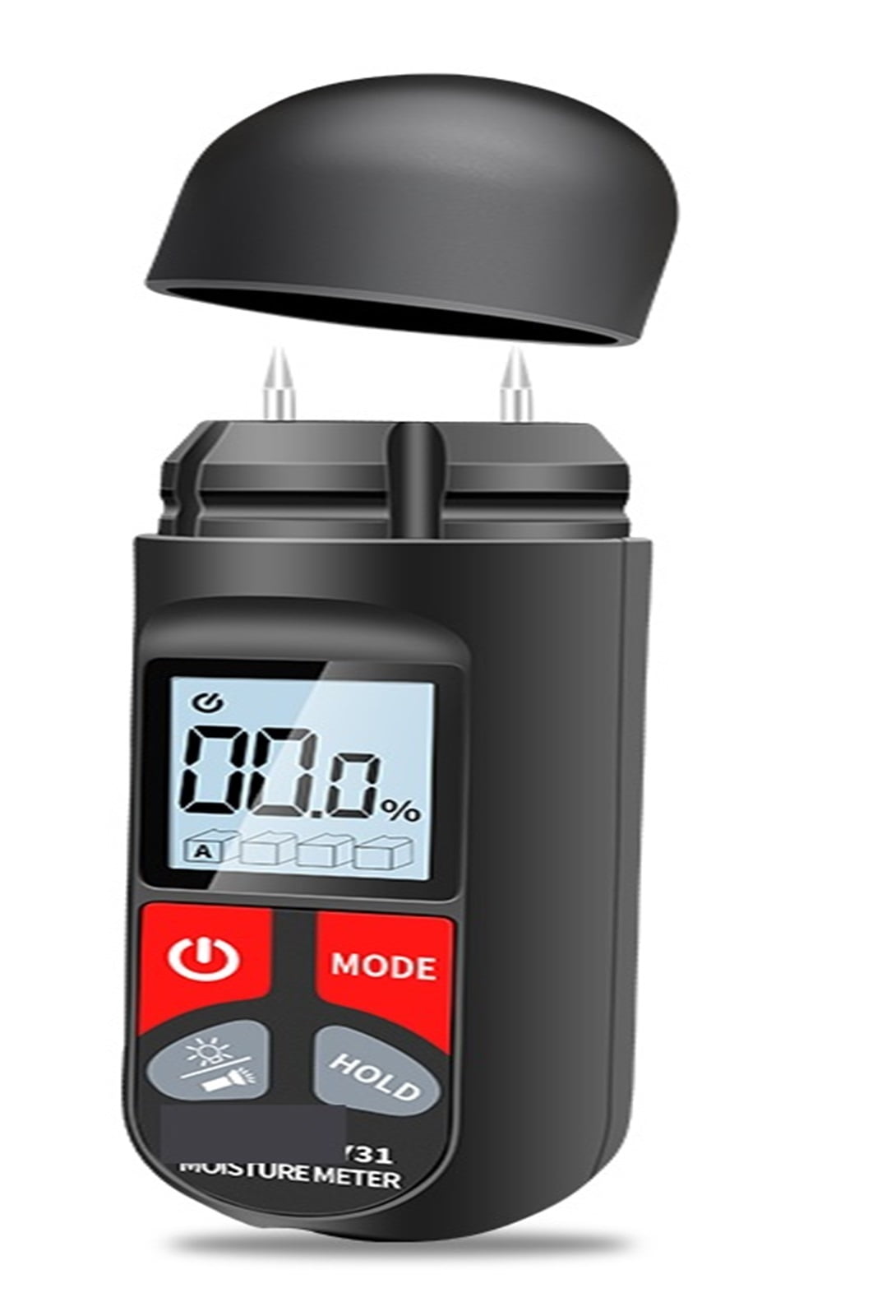 Digital Wood Moisture Meter Paper Humidity Tester With LCD Display ...