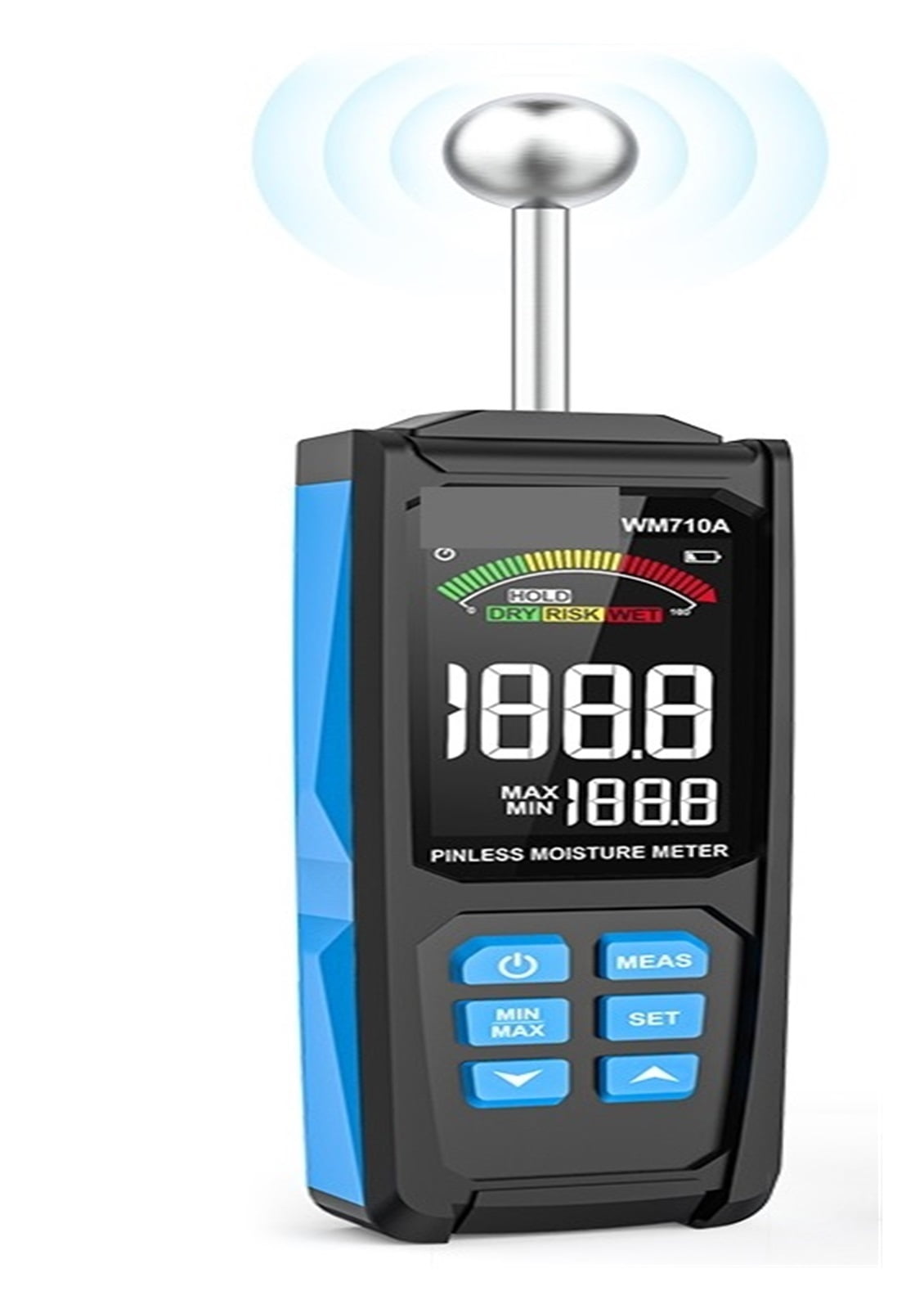 Digital Wood Moisture Meter Timber Damp Detector Alarm Function ...