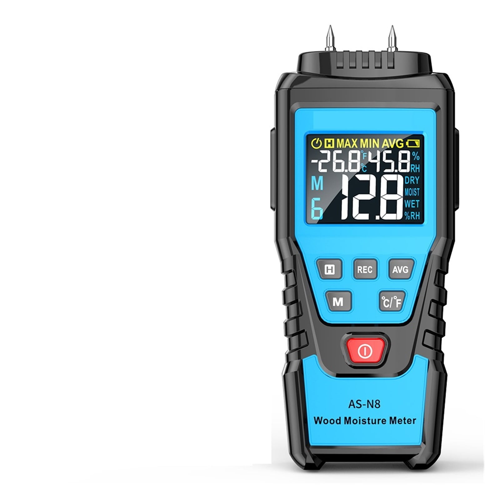 Digital Wood Moisture Meter Timber Hygrometer Concrete Cement Brick ...