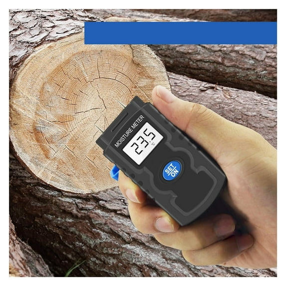 Digital Wood Moisture Meter,Two Pin Humidity Tester Mini Timber Damp ...
