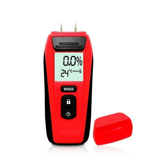Digital Wood Moisture Meter Two Pins Humidity Tester Accuracy ...