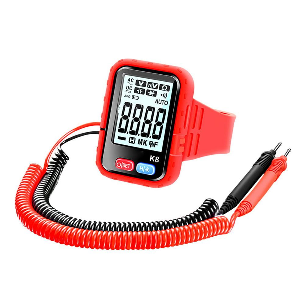 Digital Wrist Multimeter with Auto/Manual Range Selection, NCV Voltage ...