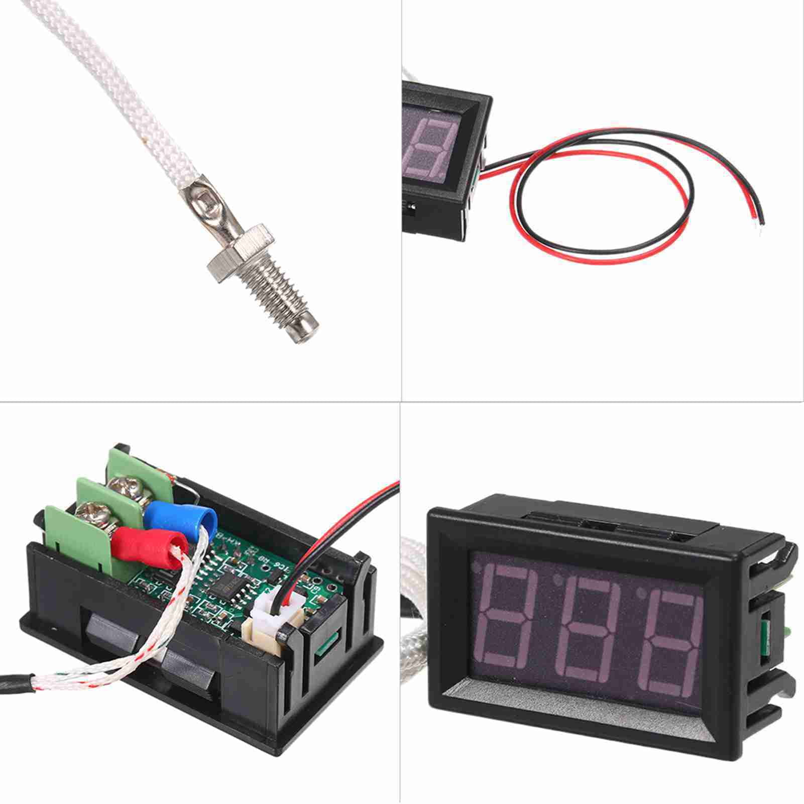 Digital XH-B310 Industrial Digital Thermometer 12V Temperature Meter K ...