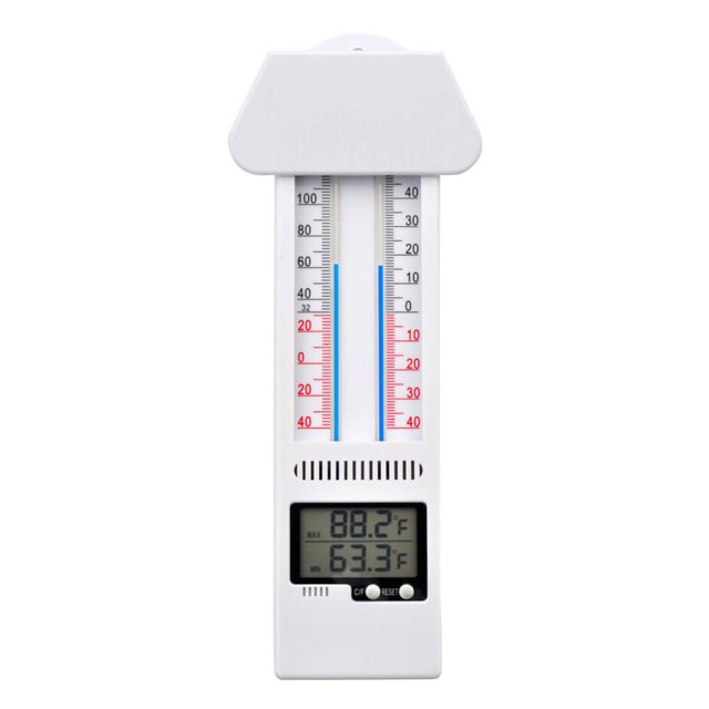 Digital and Spirit-Filled Max-Min Thermometer -40°–120°F (-40°–50°C ...