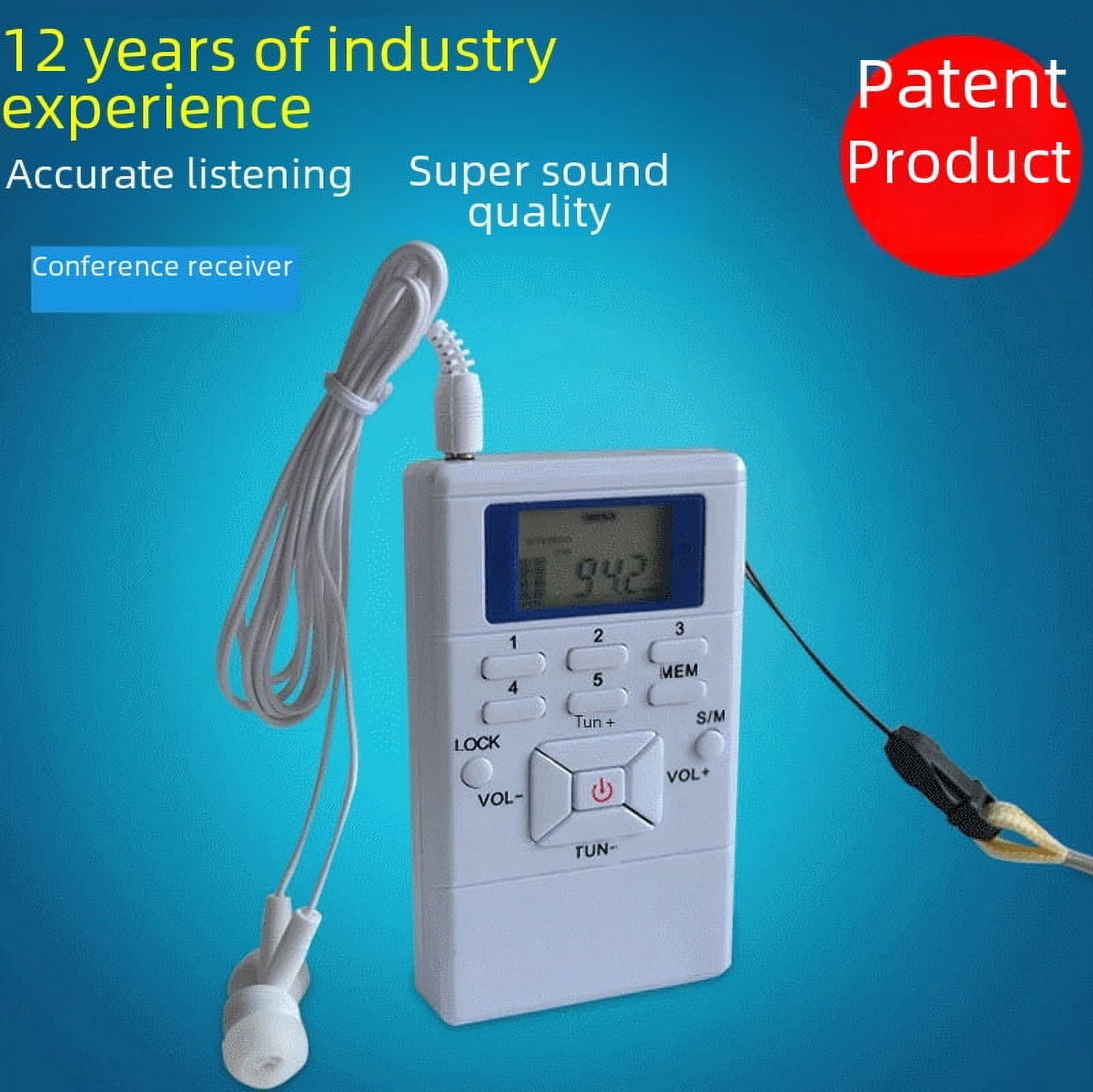 Digital display Dual Channel single band color mini shaped Conference ...