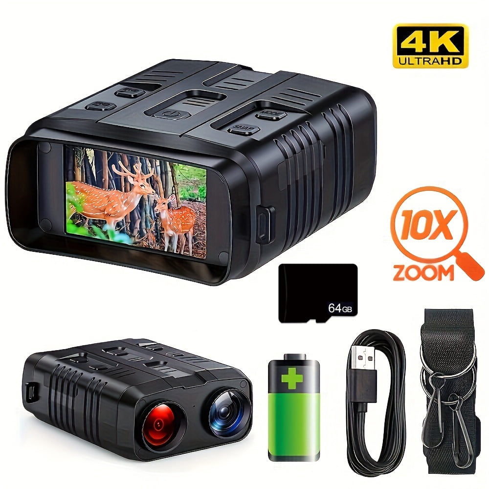 Digital full color night vision 4K ultra HD 3 inch large screen built ...