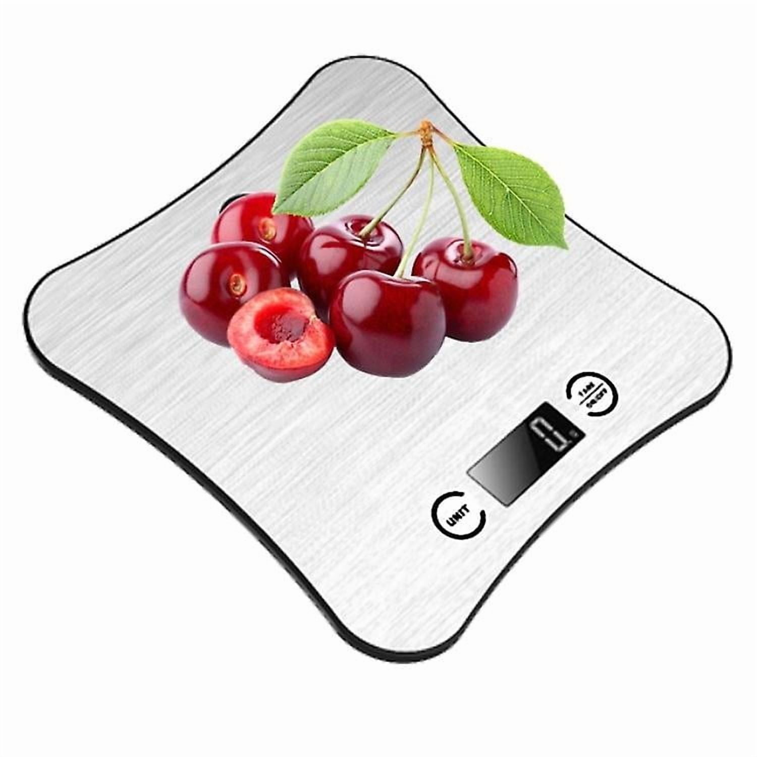 Digital kitchen scale in stainless steel with large platform that can ...