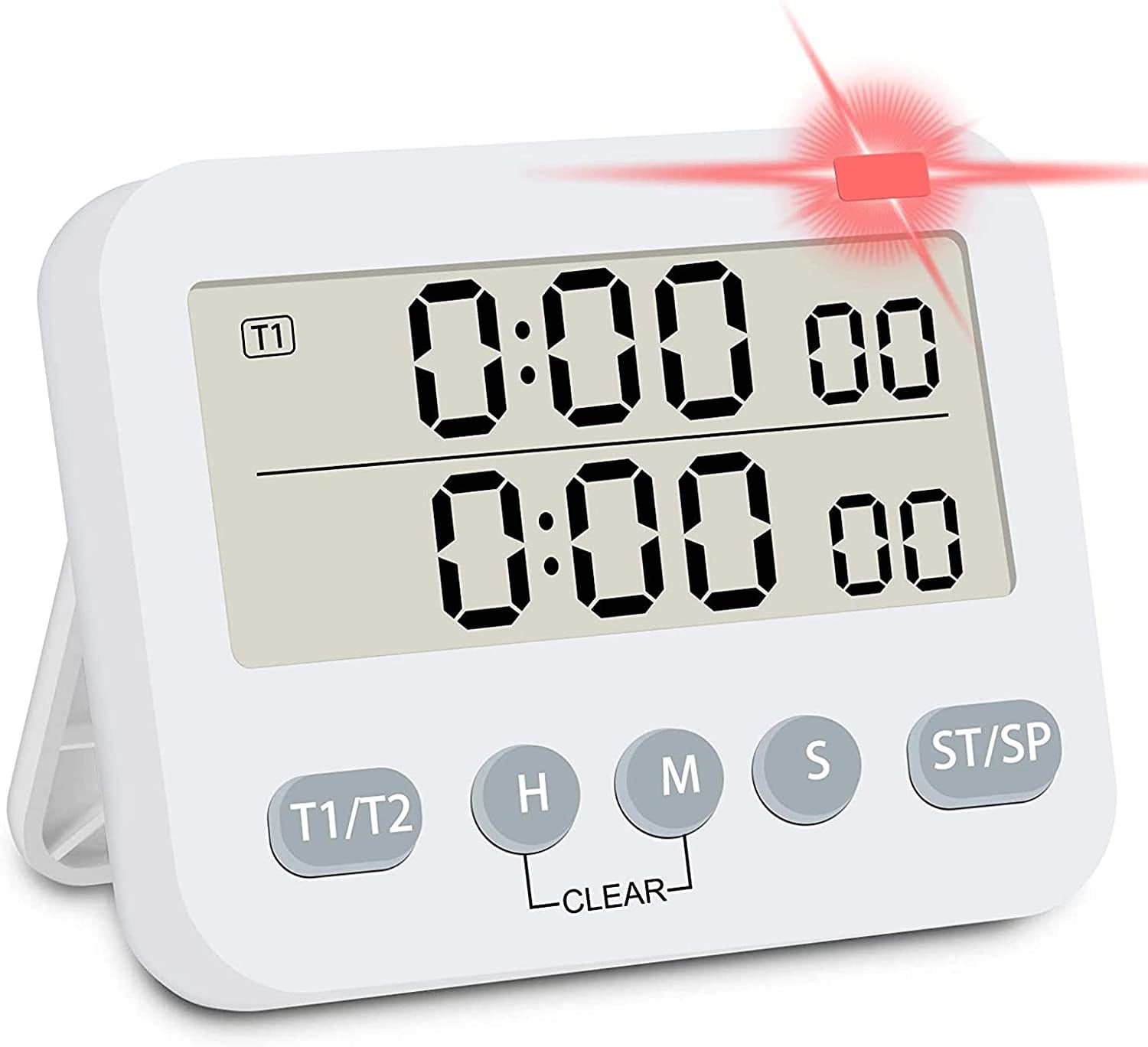 Digital kitchen timer, digital magnetic kitchen timer, loud sound ...
