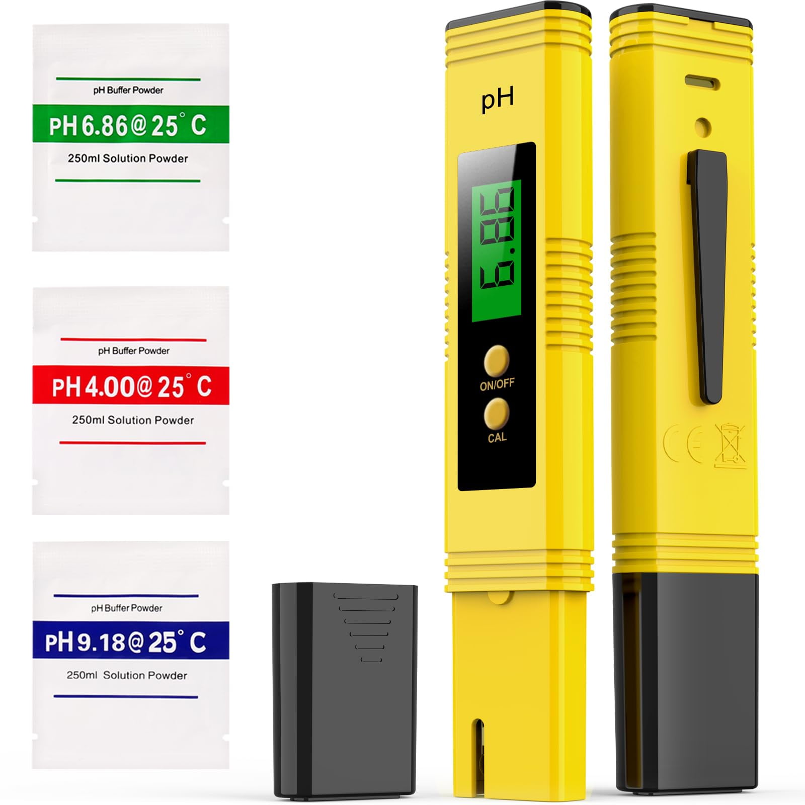 Digital pH Meter, pH Meter for Water, 0-14 pH Measurement Range pH ...