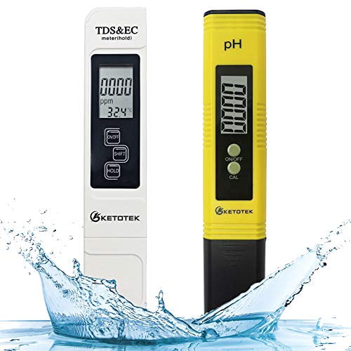 Digital pH TDS & EC Temp Meter for Water,pH Pen and PPM Tester TDS-EC ...