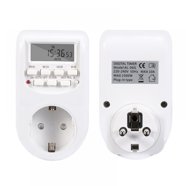 GE 7-Day Programmable Digital Timer, 1 Outlet Grounded, Plug-In Indoor ...