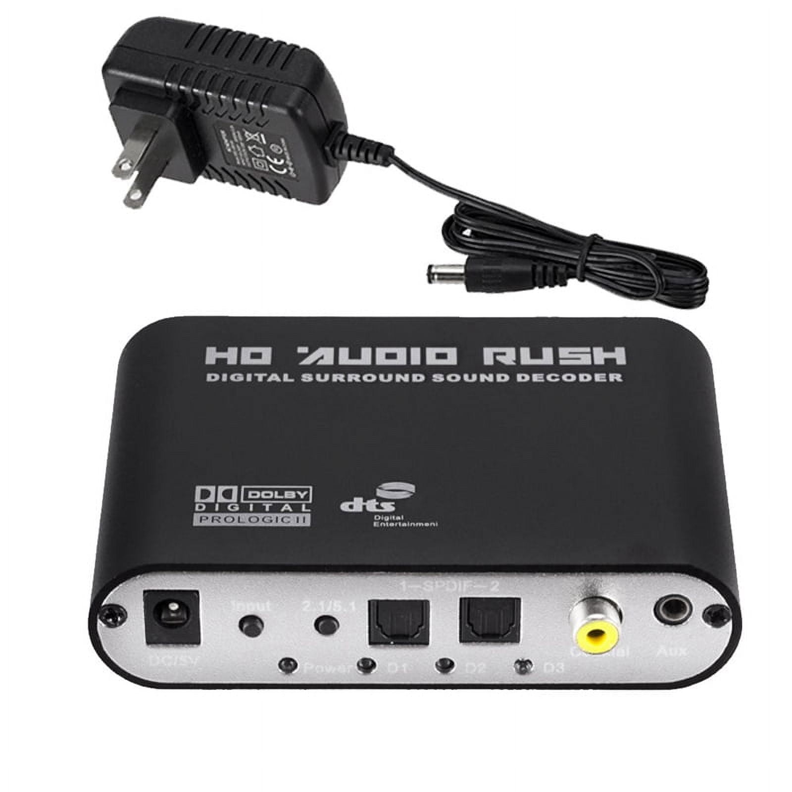 Digital to Analog 5.1 Audio Decoder Amplifier SPDIF Coaxial RCAAC3 ...