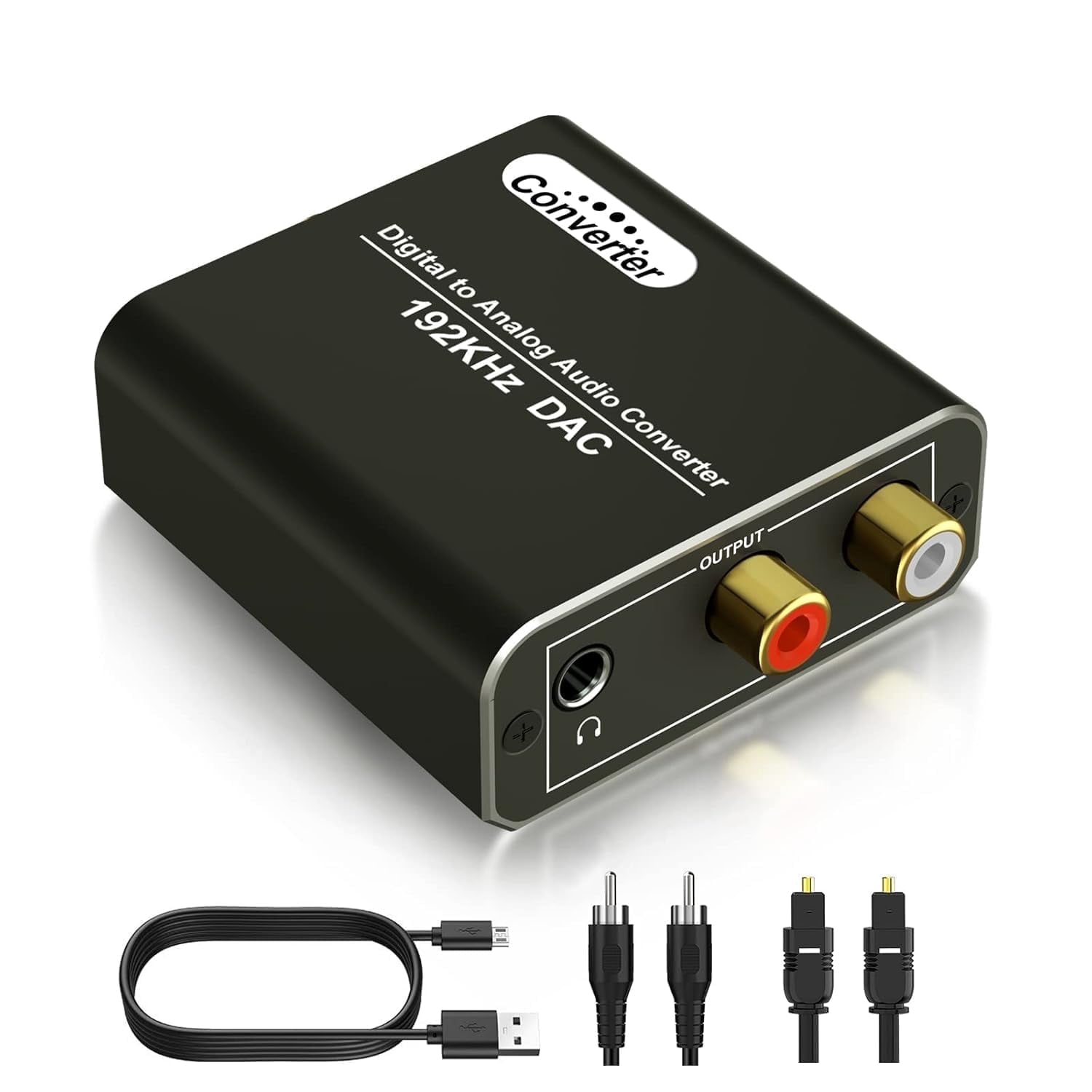 192kHz Digital-to-Analog Converter (DAC) with Toslink optical and SPDIF ...