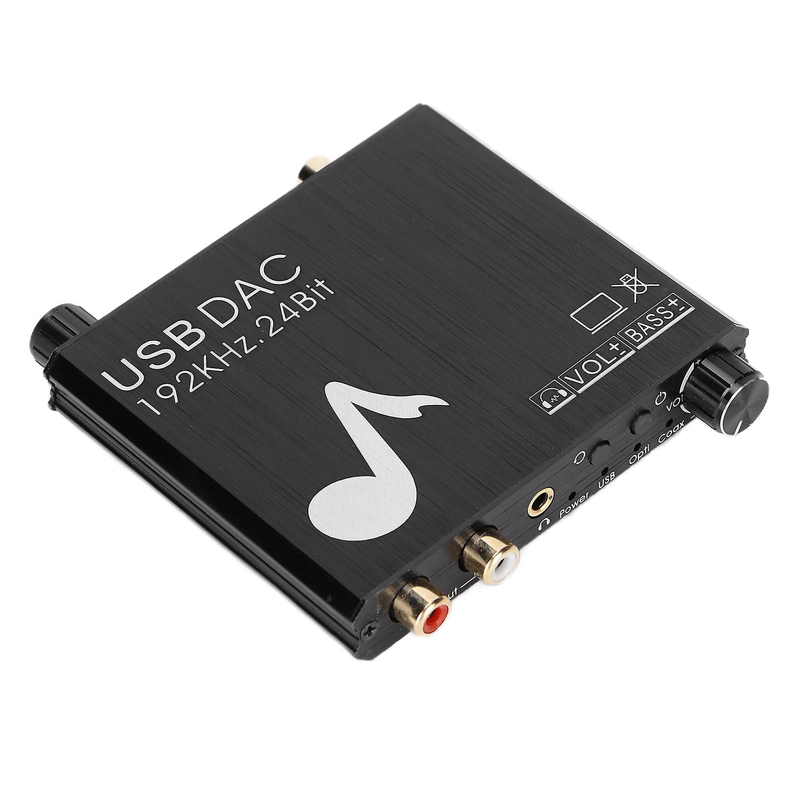 Digital to Analog Audio Converter 192kHz 24-Bit Stereo with Volume and ...