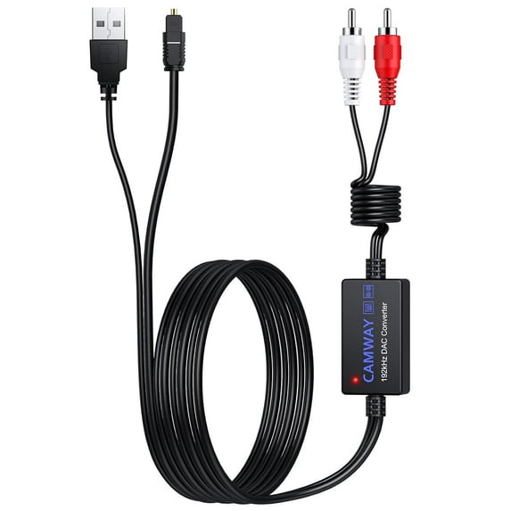 Digital to Analog Audio Converter,Optical to Converter,SPDIF to ,192kHz ...