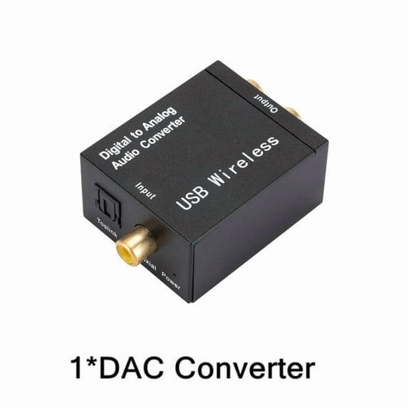 Digital to Analog Audio Converter RCA R/L Output Audio Adapter DAC ...