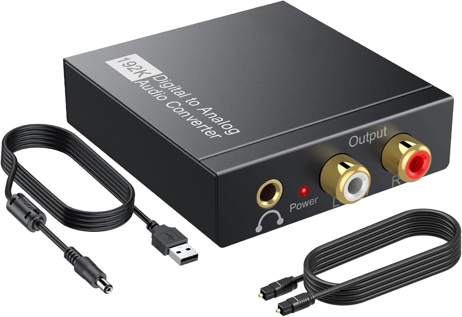 Digital to Analog Converter DAC Digital SPDIF Optical to Analog L/R RCA ...