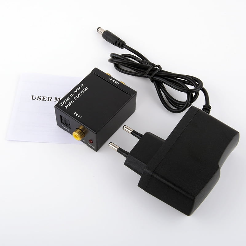 Digital to analog audio coaxial converter fiber to analog spdif to ...