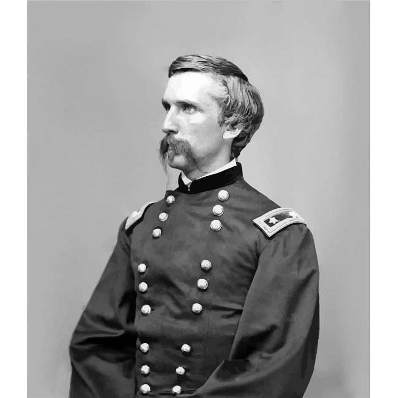 Digitally restored vector portrait of General Joshua Lawrence ...