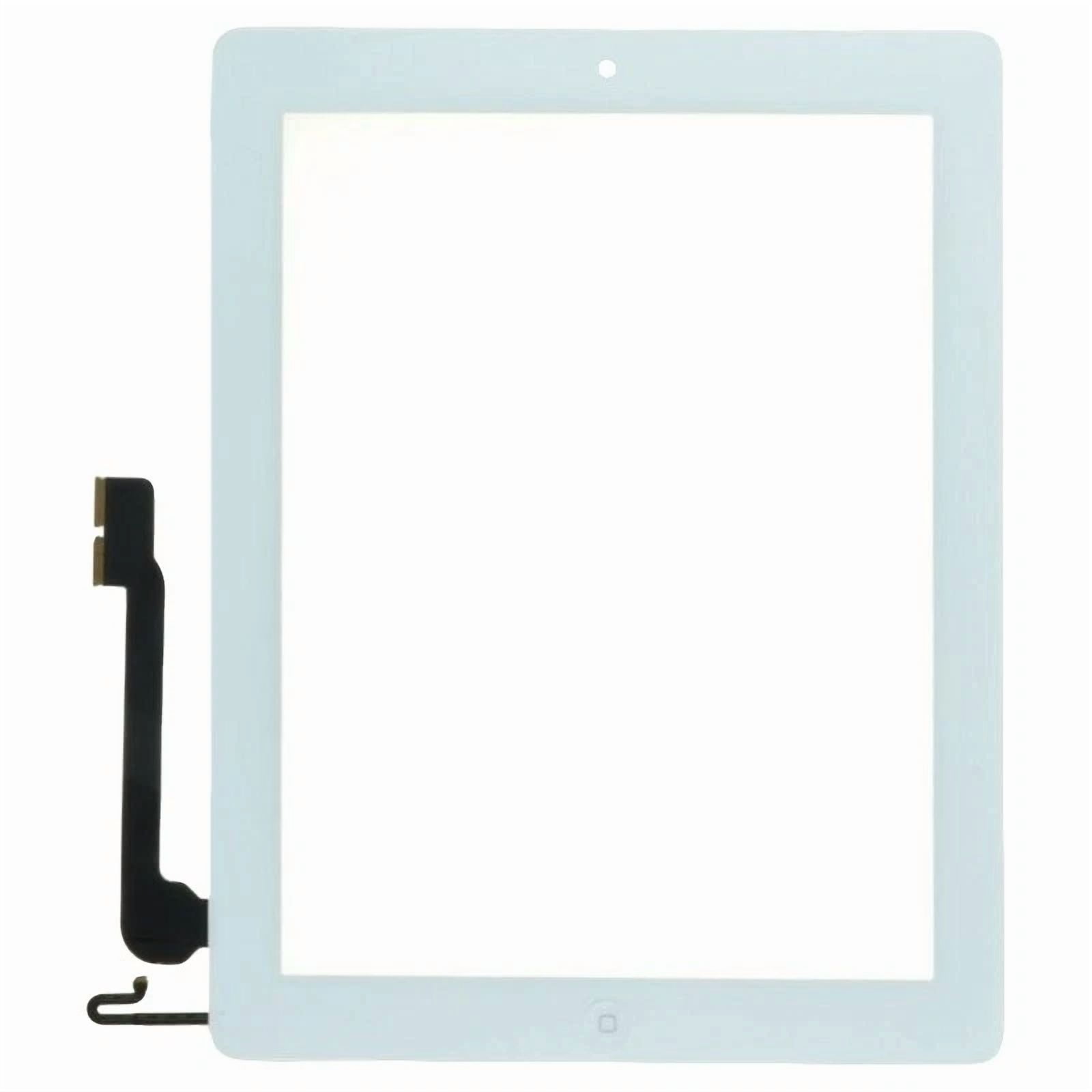 Digitizer Home Button Assembly For Apple Ipad 4 White Front Glass Touch ...