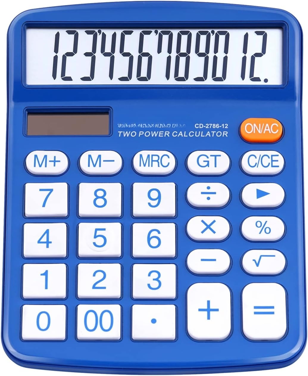Digits Desktop Calculator with Large LCD Display and Sensitive Button, Dual Solar Power and ...