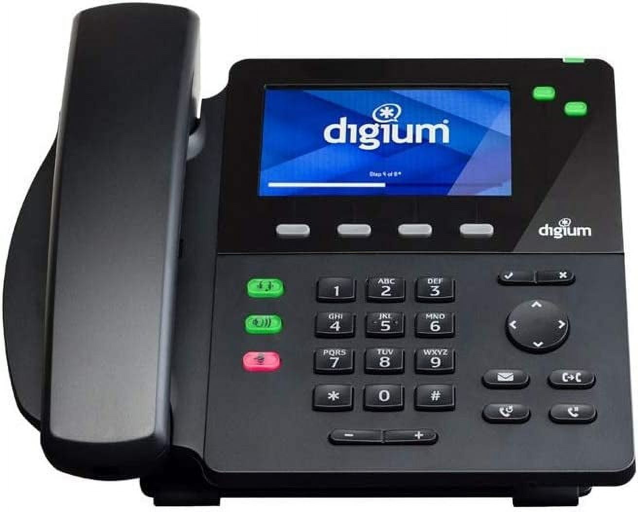 Digium D62 IP Phone 2-Line SIP with HD Voice, Gigabit, 4.3 Inch Color ...