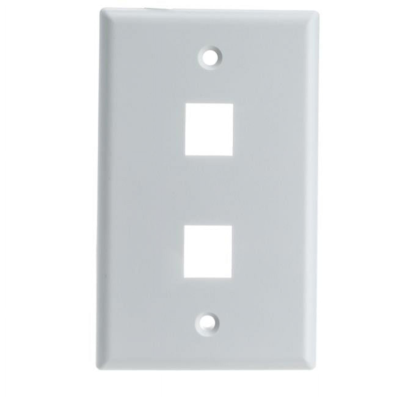 Digiwave 2 Slot Keystone Wall Plate, White - Walmart.com
