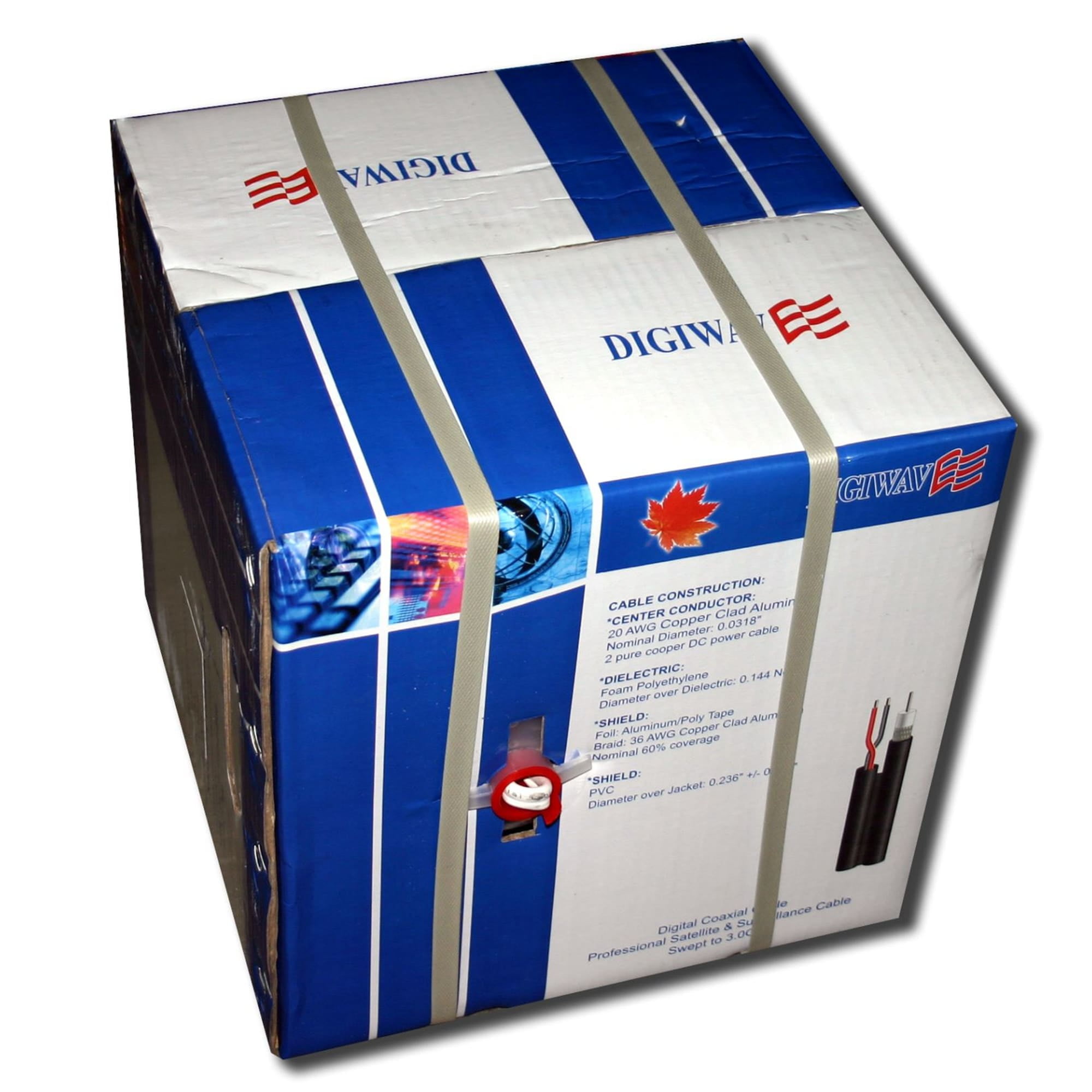 Digiwave 500 Feet RG59 Coaxial Cable with 2 Power Cable - Walmart.com