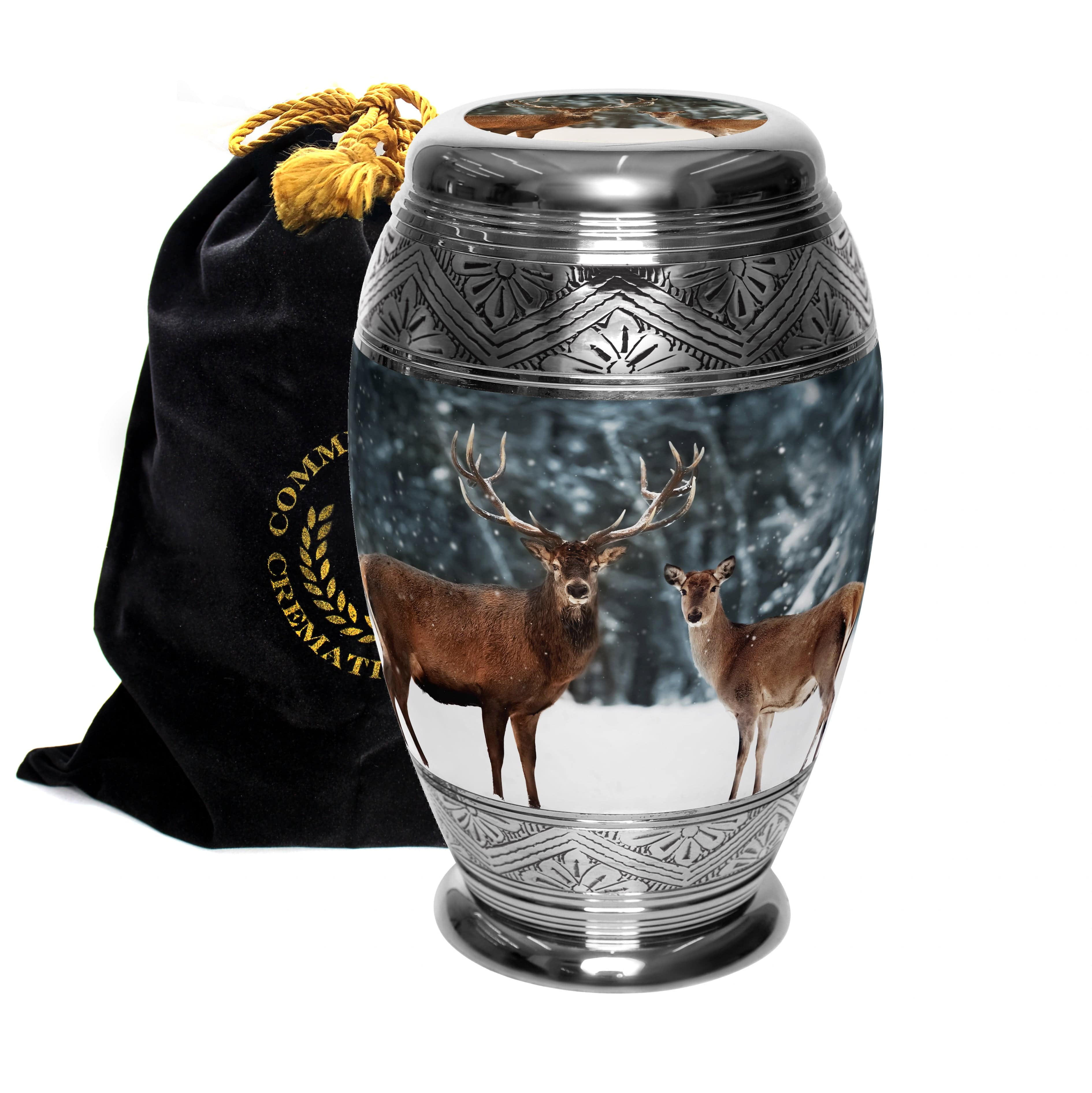 Dignified Deer Urn - Cremation Urns for Human Ashes Adult Urns for ...
