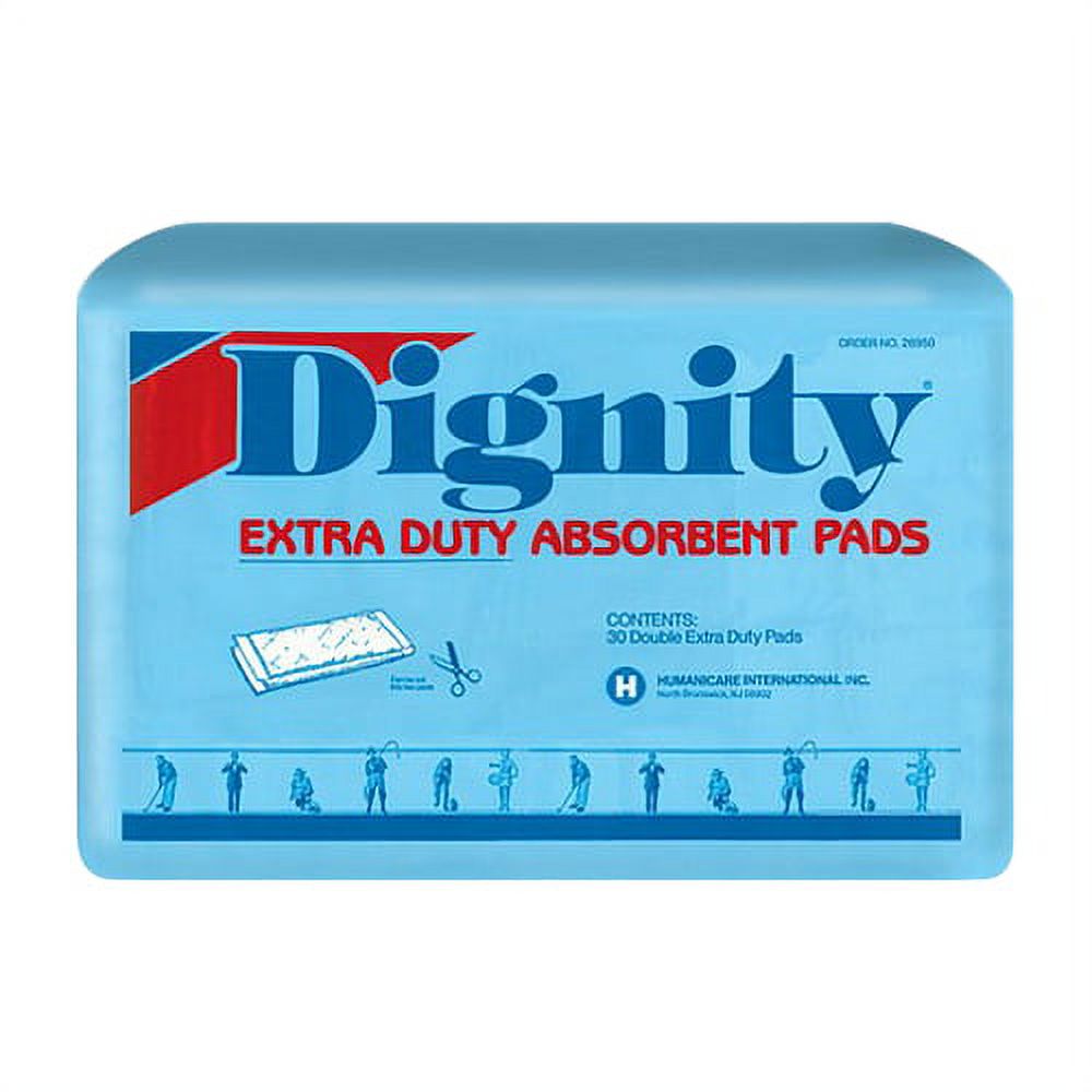 Dignity Extra Duty Double Pads - 30 Ea / Bag, 6 Bags / Case HSA/FSA ...