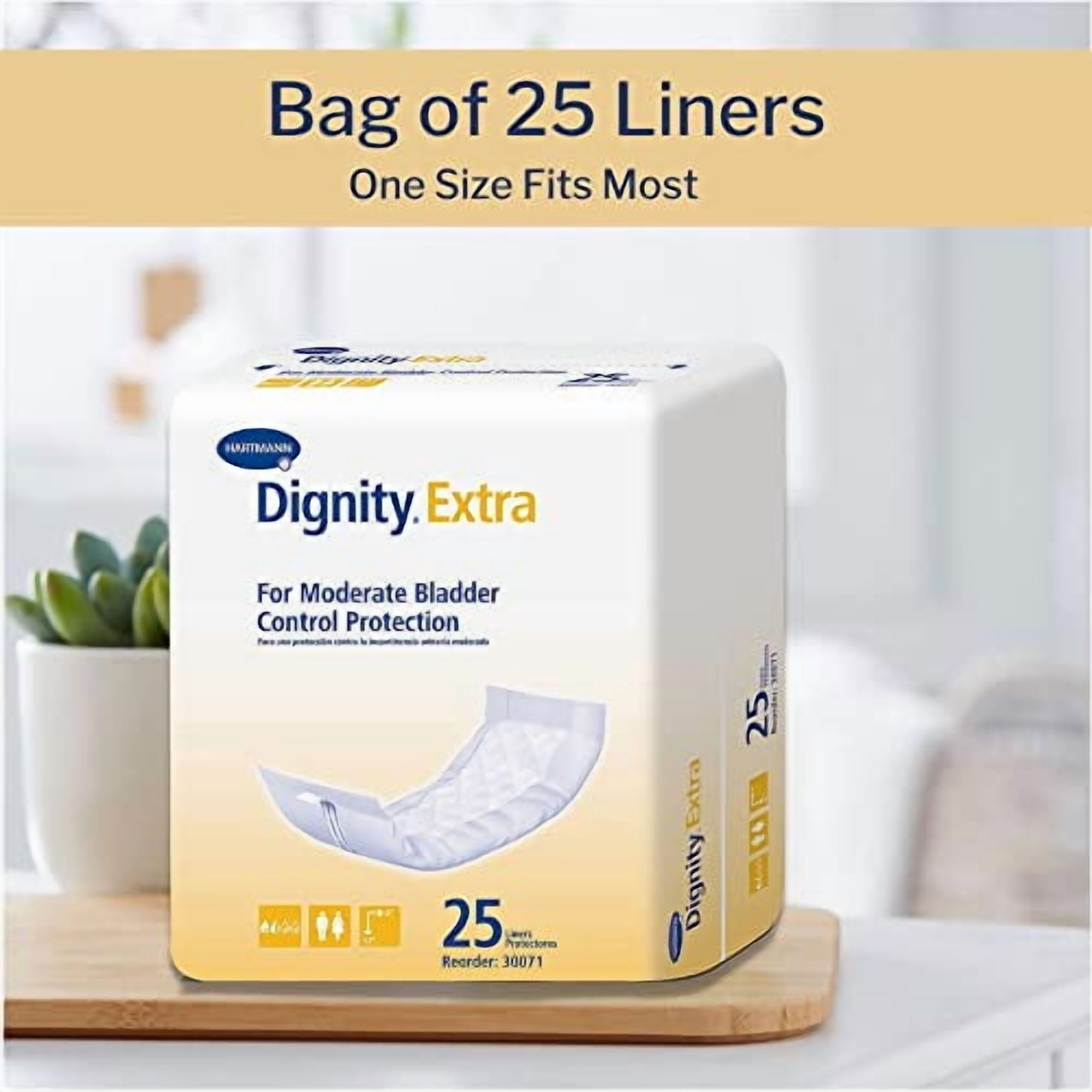 Dignity Extra Incontinence Liner for Men and Women - Bladder Leak Pads ...