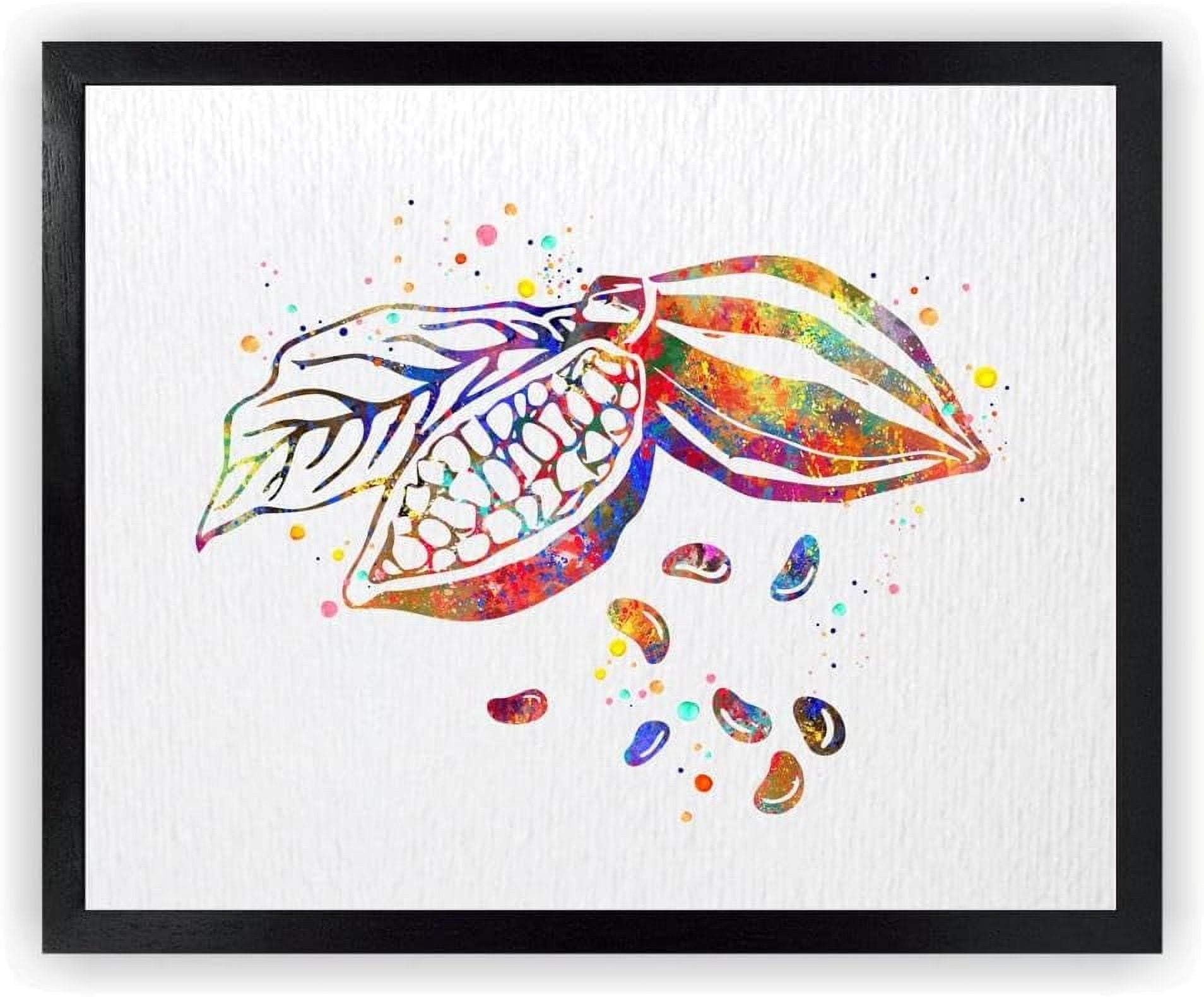 Dignovel Studios 24X36 Unframed Cocoa Pod Fruit Bean Cacao Chocolate Rainforest Restaurent ...