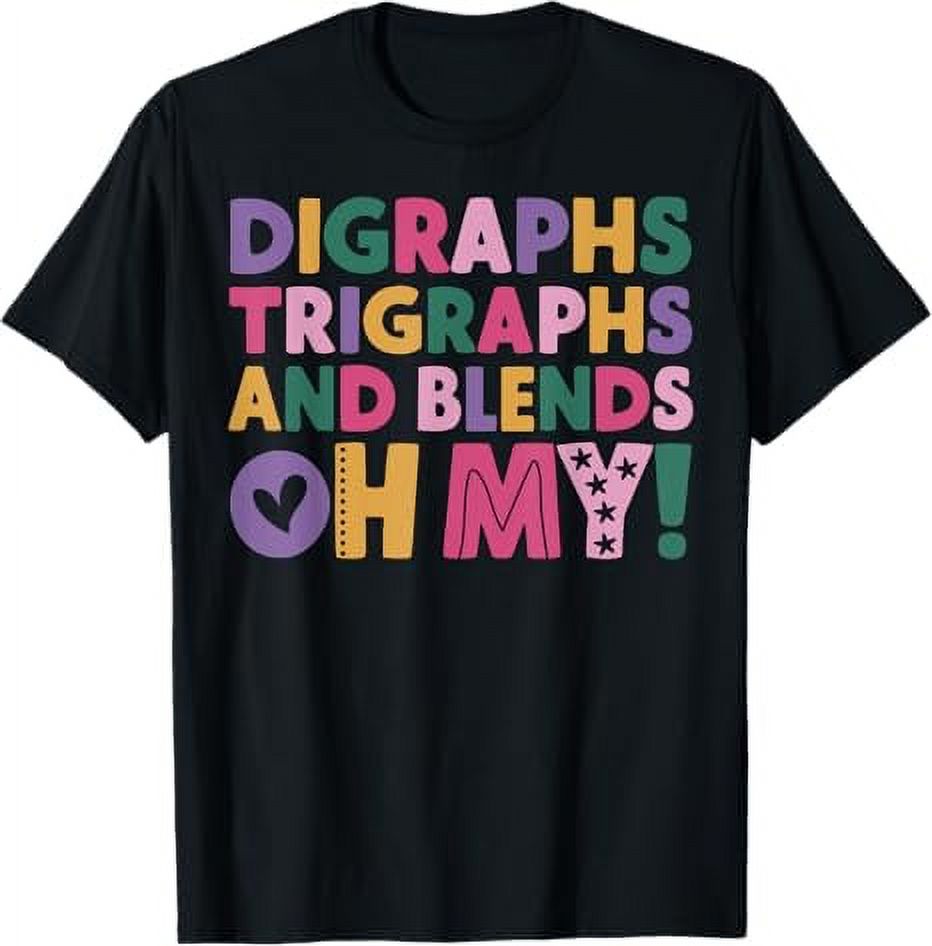 Digraphs Trigraphs And Blends Science of Reading Phonics T-Shirt ...