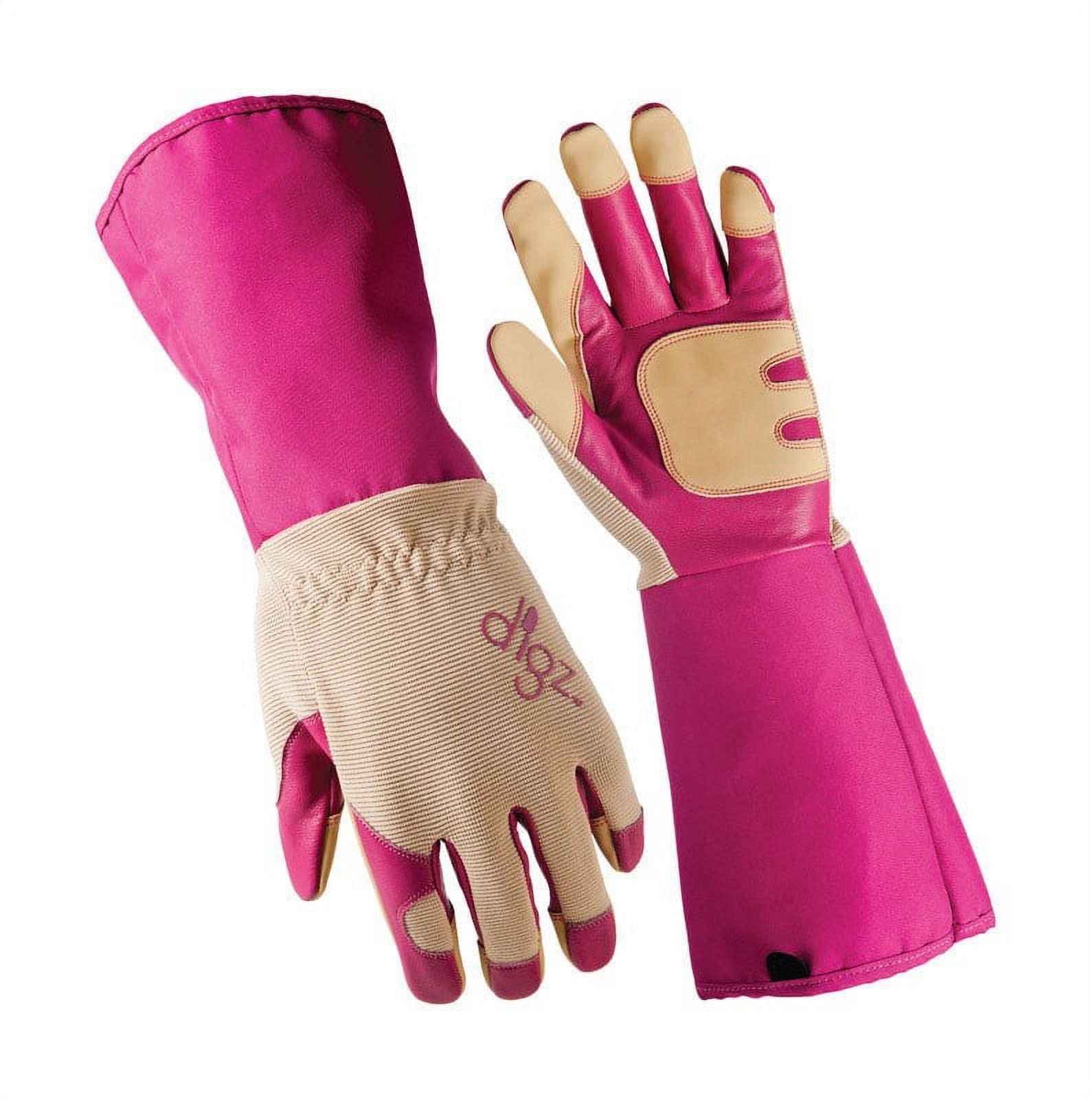 Digz Glove Leather Palm Shirred Rose - Walmart.com