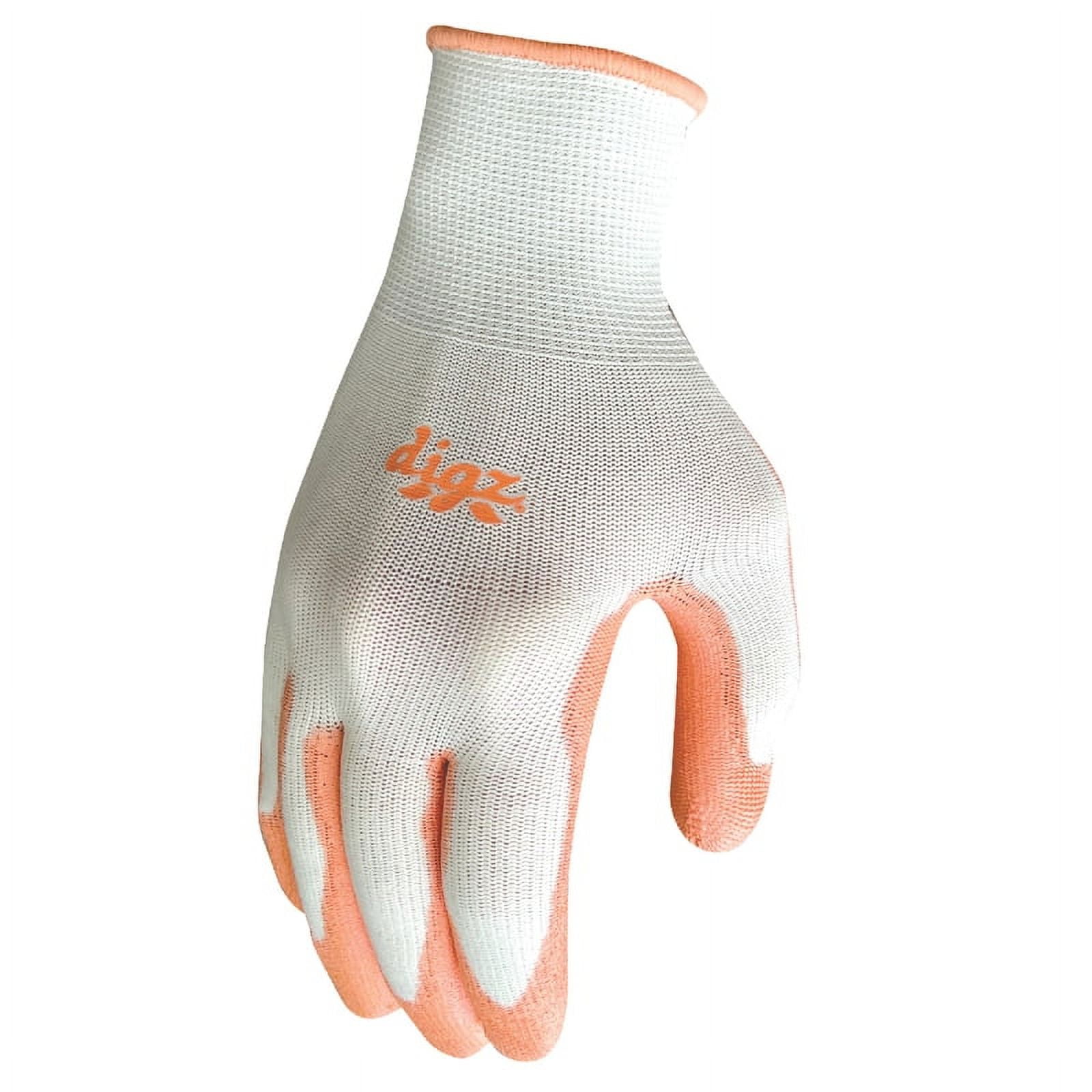 Digz 75697-26 L Polyurethane Coating Stretch Fit Gray/Orange Gardening ...
