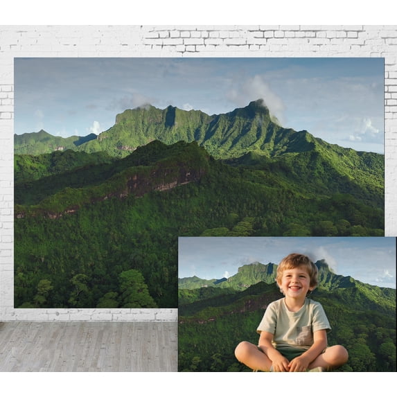 Diha 12x10ft Fabric Outdoor Background Natural Scenery Style Green ...