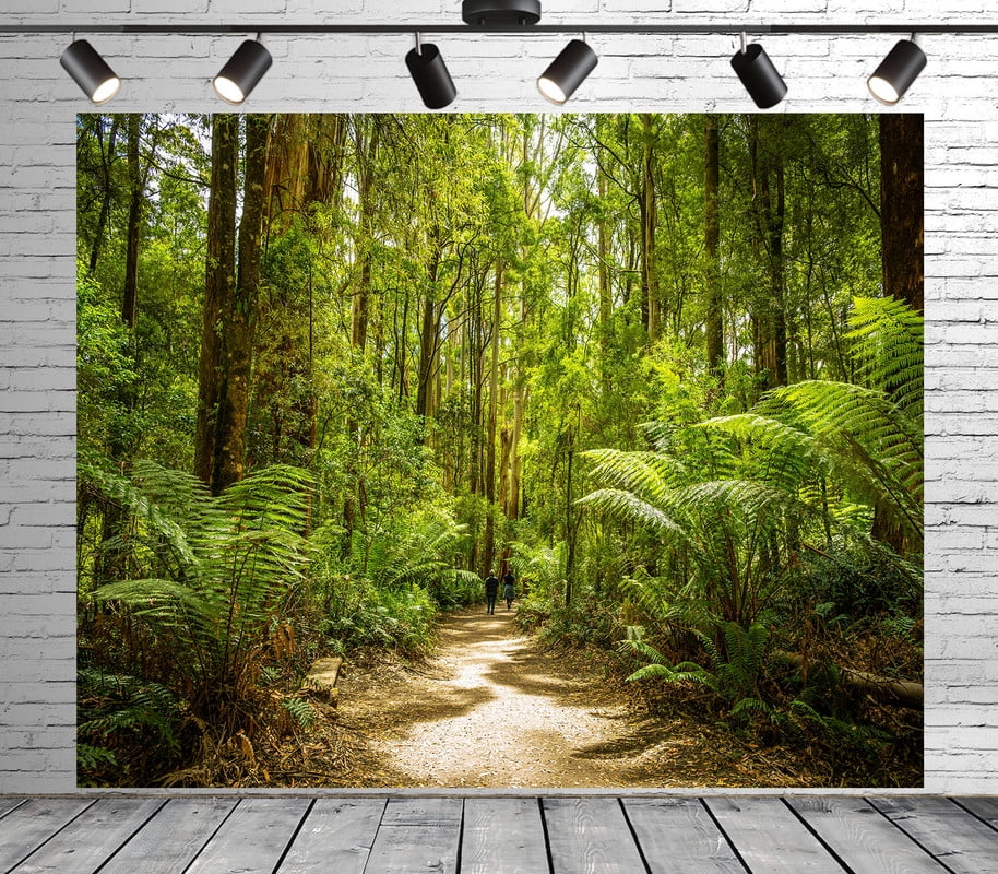 Diha 7x5ft Forest Backdrop, Tree Vegetation Trail, Backdrop for Party ...