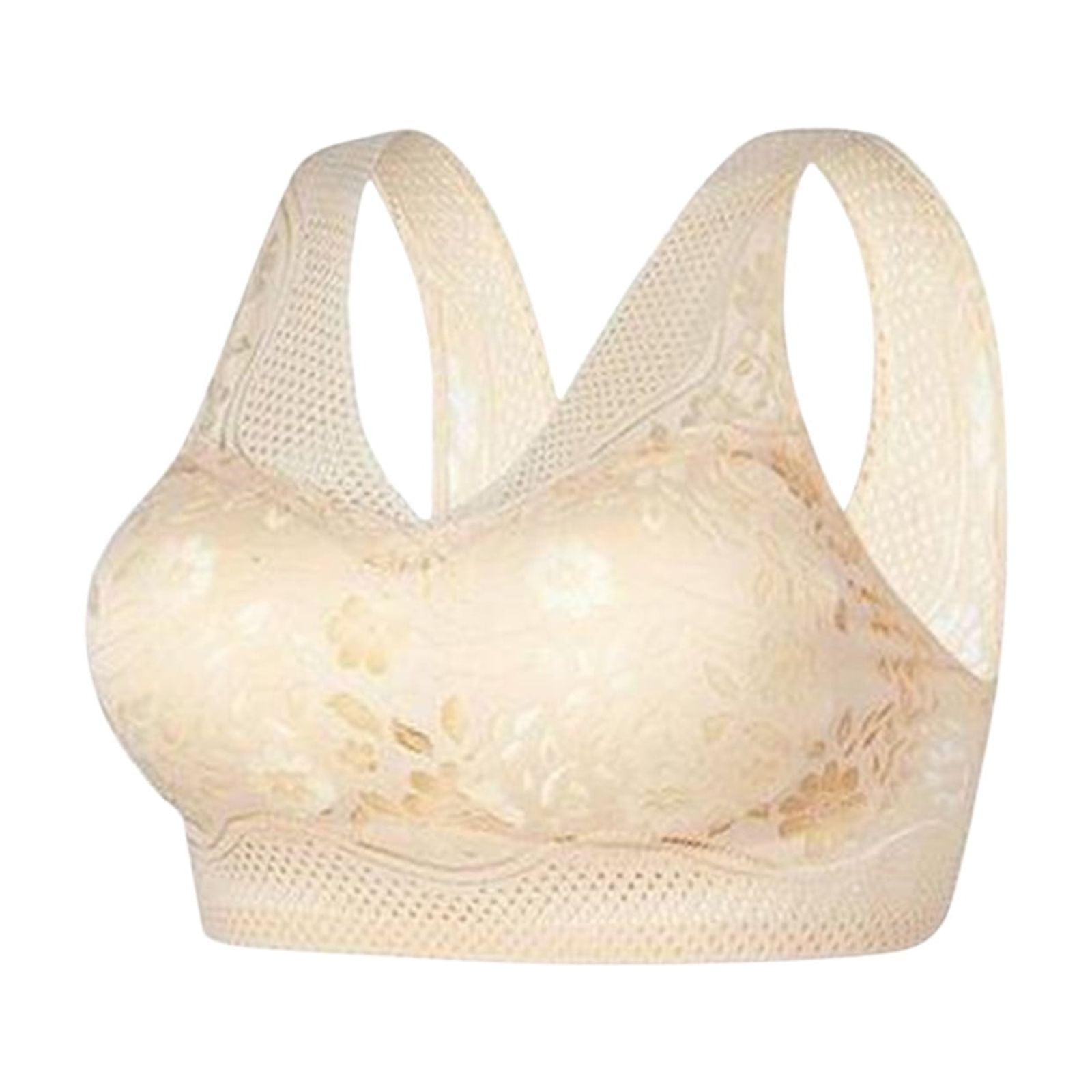 Dihao 3Pc Bras for Women No Underwire Plus Size Women's Non Steel Ring ...