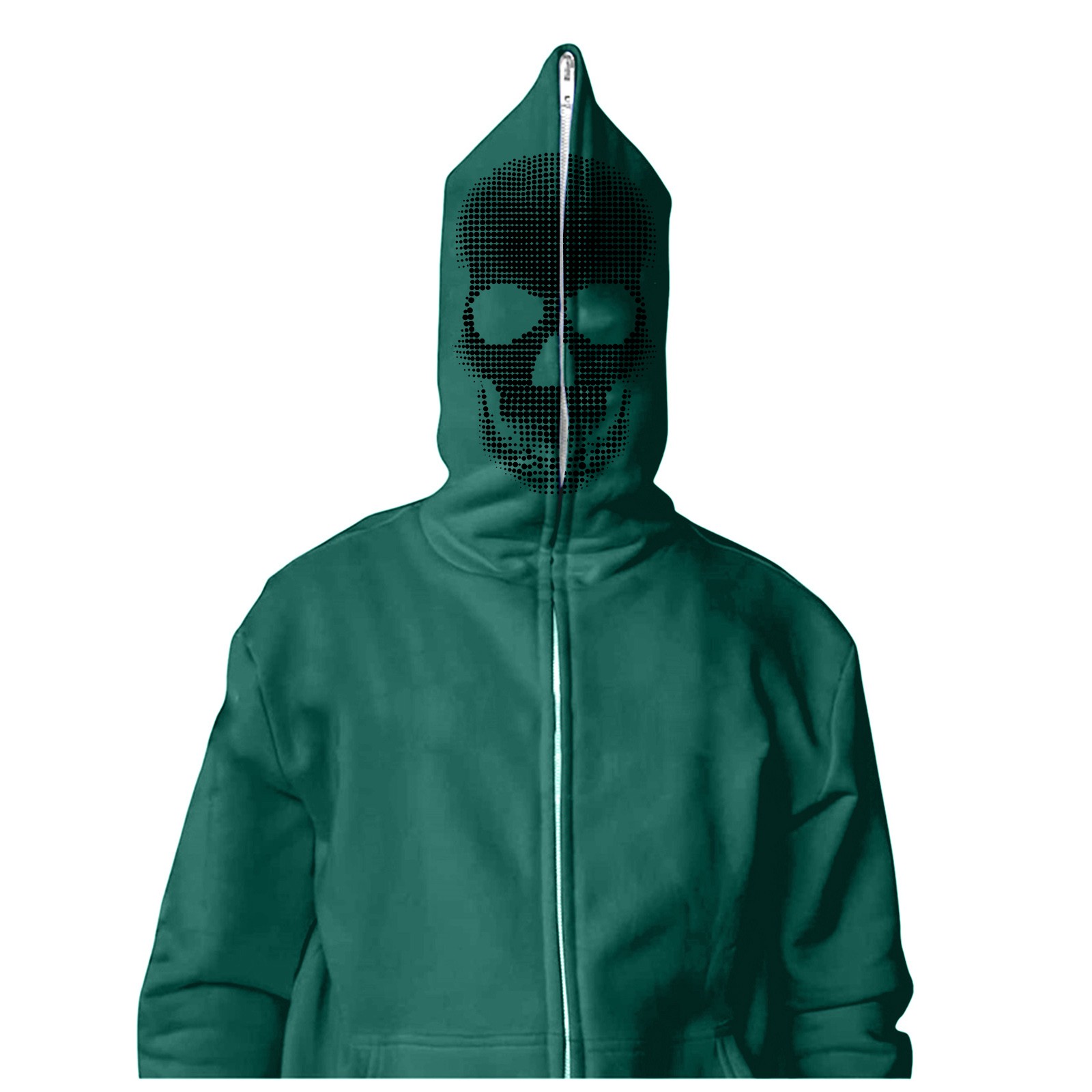 Dihao Halloween Jackets for Women Plus Size Sparkle Skull Hoodies Women ...